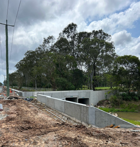 Burpengary In-Situ Concrete Headwalls - Retaining Wall Systems